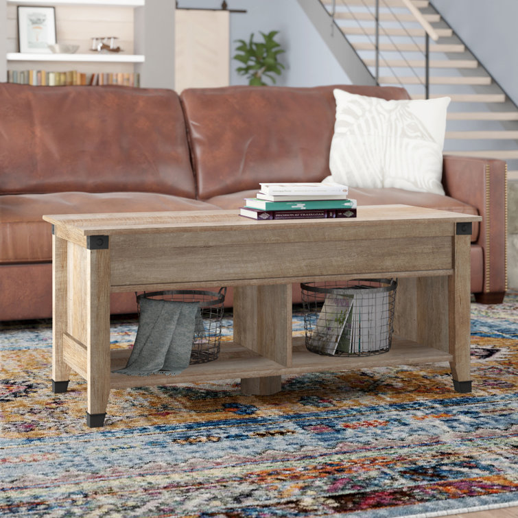 tilden lift top coffee table with storage greyleigh